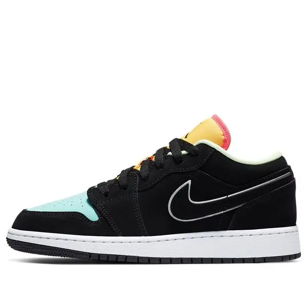 JORDAN 1 Low Se "aurora Green" Sneakers - Black