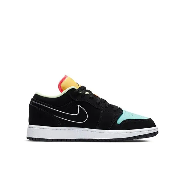 JORDAN 1 Low Se "aurora Green" Sneakers - Black