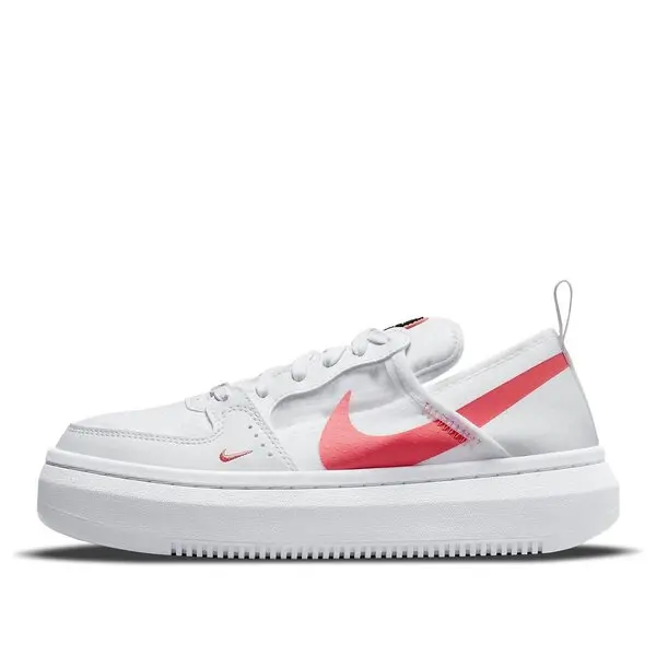 Nike Court Vision Alta "white Magic Ember" Sneakers - White/red