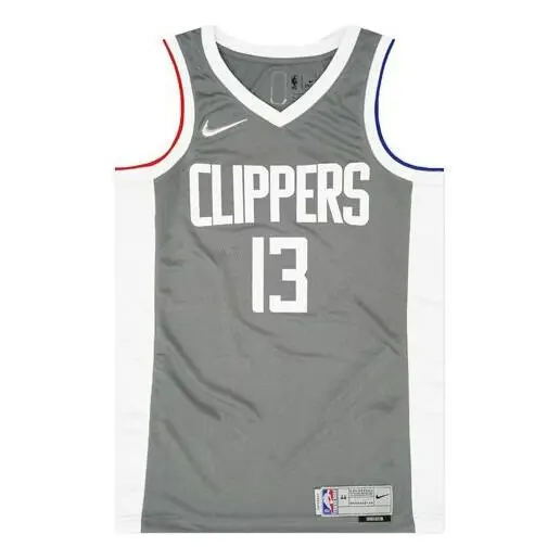 Nike Paul George Los Angeles Clippers No. 13 Jersey - Grey