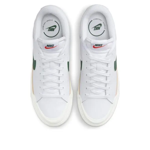 Nike Court Legacy Lift Platform Sneakers - White/sail/sesame