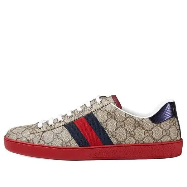Gucci Ace Gg Supreme Sneakers - Tan