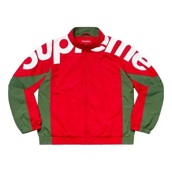Supreme Track Jacket - Red/green