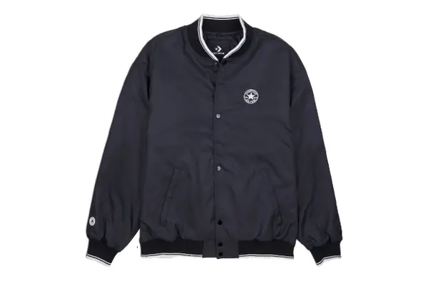 CONVERSE Logo Baseball Jacket - Black