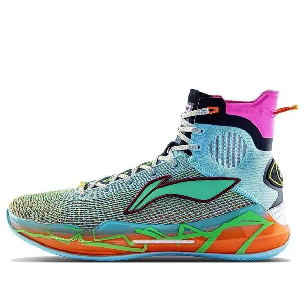 LI-NING Yushuai Hi 'crystal' High-top Sneakers - Blue/green