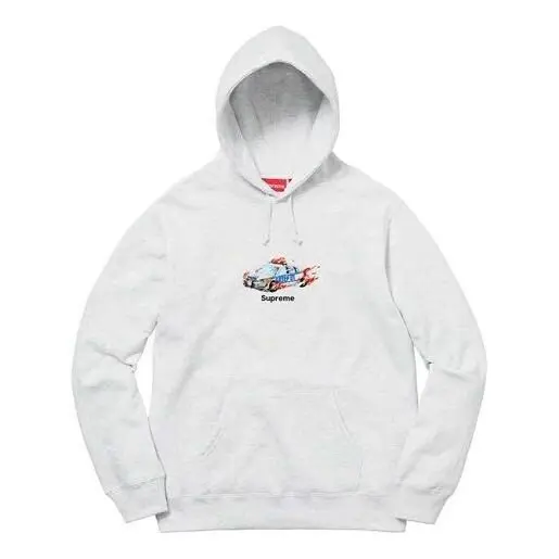 Supreme Cop Car Hooded Sweatshirt - White