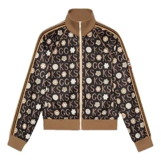 Gucci Gg Patterned Track Jacket - Black/ivory
