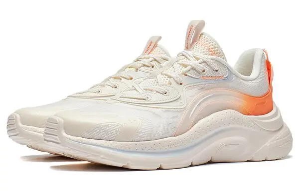 LI-NING Floating Cloud Sneakers - White/orange