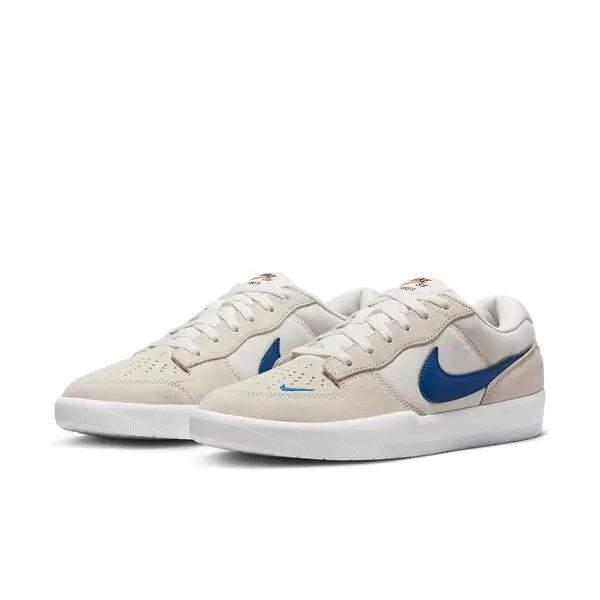 Nike Force 58 Sb Low Top Sneakers - Sail/white/blue Jay
