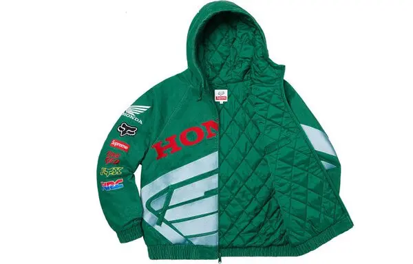 Supreme X Honda Fox Racing Puffy Zip Up Jacket