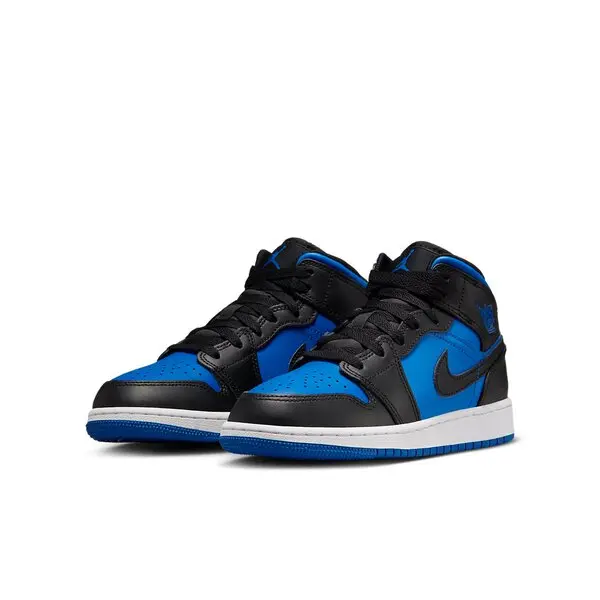 JORDAN 1 Mid Sneakers - Black/blue