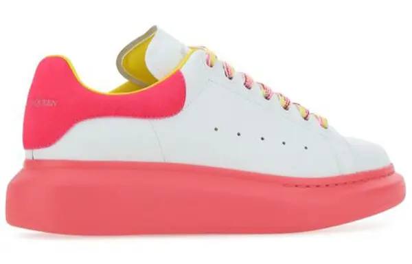 Alexander McQueen Oversized Sneakers - White/pink/yellow