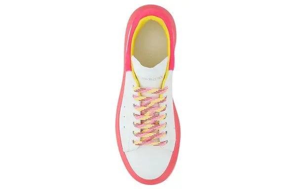 Alexander McQueen Oversized Sneakers - White/pink/yellow