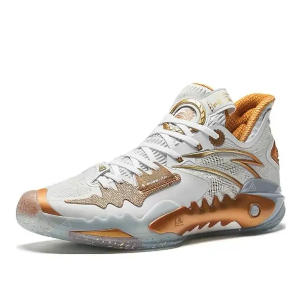ANTA Shock Wave 5 'immortality' Sneakers - White/orange
