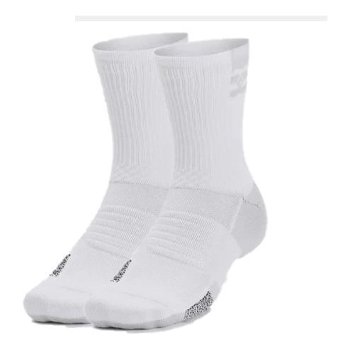 Under Armour Armourdry Playmaker Mid-crew Socks - White