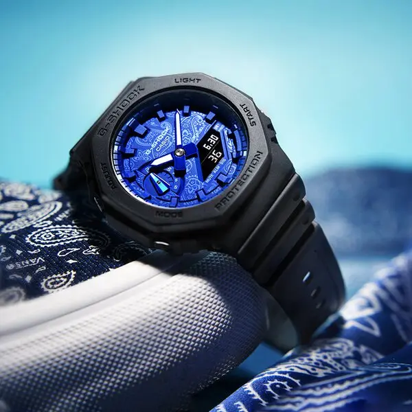Casio G-shock Analog-digital Watch - Black Blue