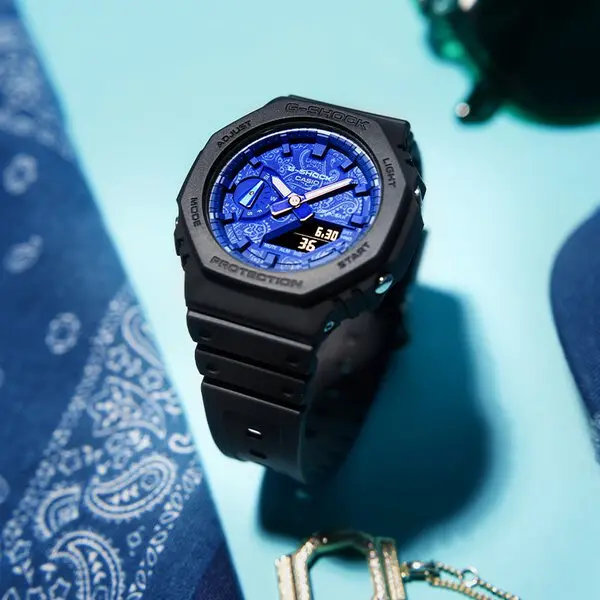 Casio G-shock Analog-digital Watch - Black Blue