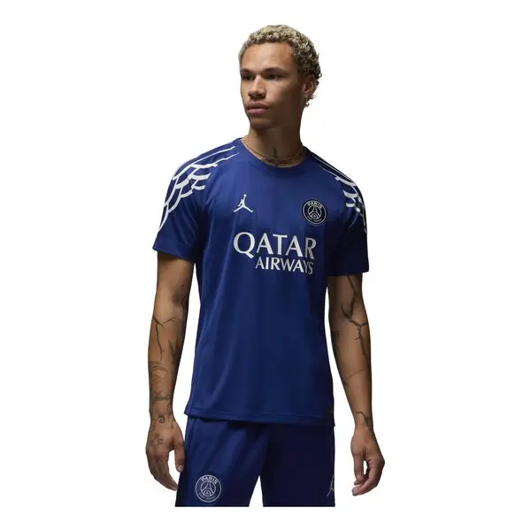 JORDAN Dri-fit Paris Saint-germain 2024/25 Stadium Fourth Replica Football Jersey - Blue Void/phantom/phantom