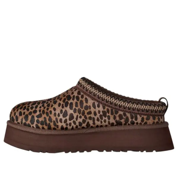 UGG Tazz Leopard Print Mule Slipper - Dark Brown