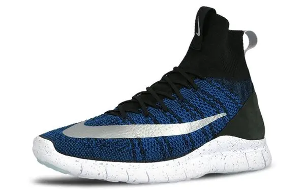 Nike Free Mercurial Superfly High Top Sneakers - Black/white