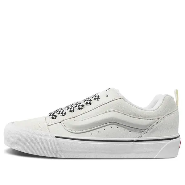 VANS Knu Skool Sneakers With Checkerboard Detailing - White/black