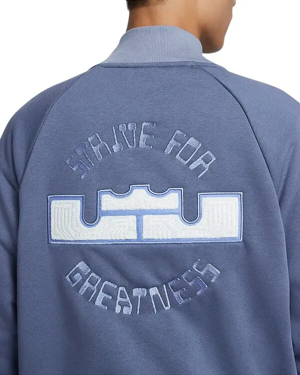 Nike Lebron Standard Issue Therma-fit Jacket 'blue - Blue/white