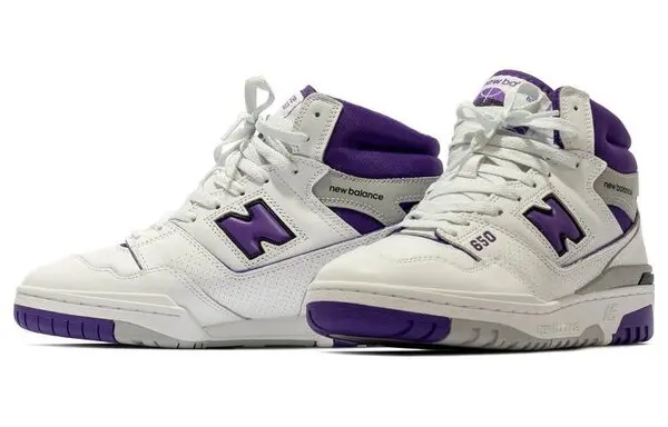 NEW BALANCE 650r High Top Sneakers - White/interstellar/raincloud