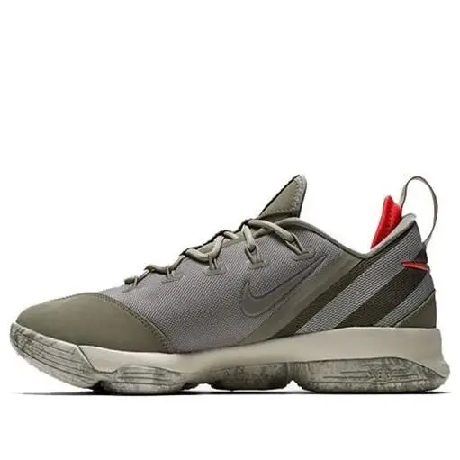 Nike Lebron 14 Low Ep "olive - Grey/red