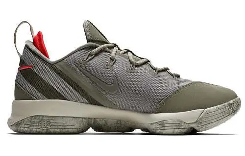 Nike Lebron 14 Low Ep "olive - Grey/red