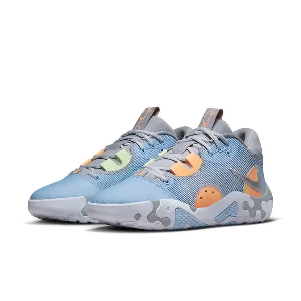 Nike Pg 6 Mid Top Athletic Sneakers - Gray/blue
