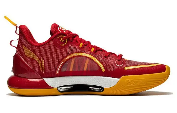 LI-NING Yushuai Evolution Low Basketball Sneakers - Red