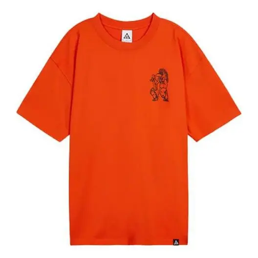 Nike Graphic Print T-shirt - Orange
