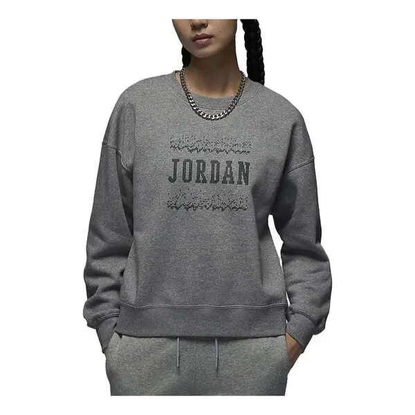 JORDAN Air Crew-neck Sweatshirt - Grey