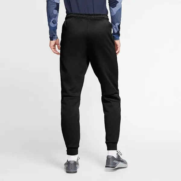 Nike Therma Tapered Swoosh Fleece Lined Sports Training Long Pants - Black
