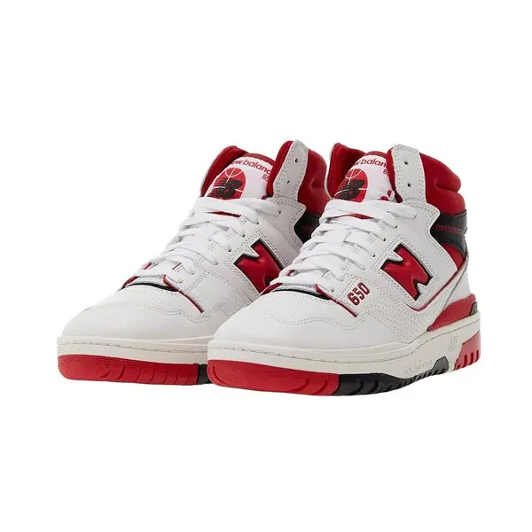 NEW BALANCE 650r High Top Sneakers - White/red