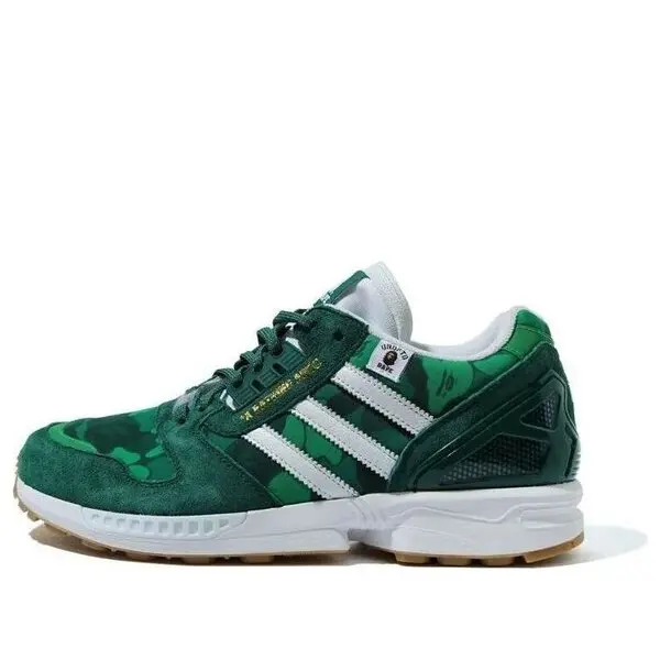 Adidas X A Bathing Ape X Undefeated Zx 8000 'a-zx Series Camo - Green
