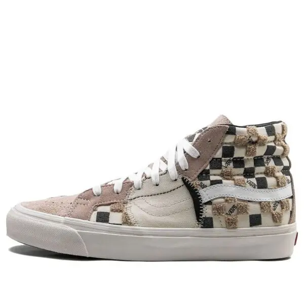 VANS Sk8-hi Lx 'bricolage Pack Spanish Villa' High Top Sneakers - Pink/white