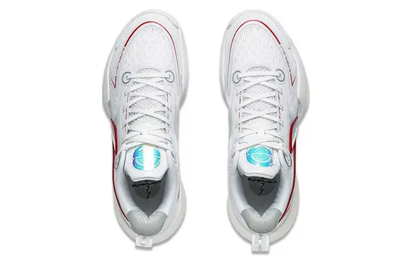 LI-NING Superlight V2 Basketball Sneakers - White/red