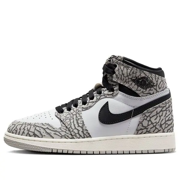 JORDAN 1 Retro High Og "white Cement" Sneakers - Tech Grey/muslin/black