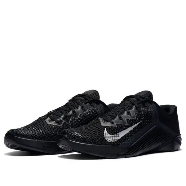 Nike Metcon 6 Athletic Lace-up Sneakers - Black/grey