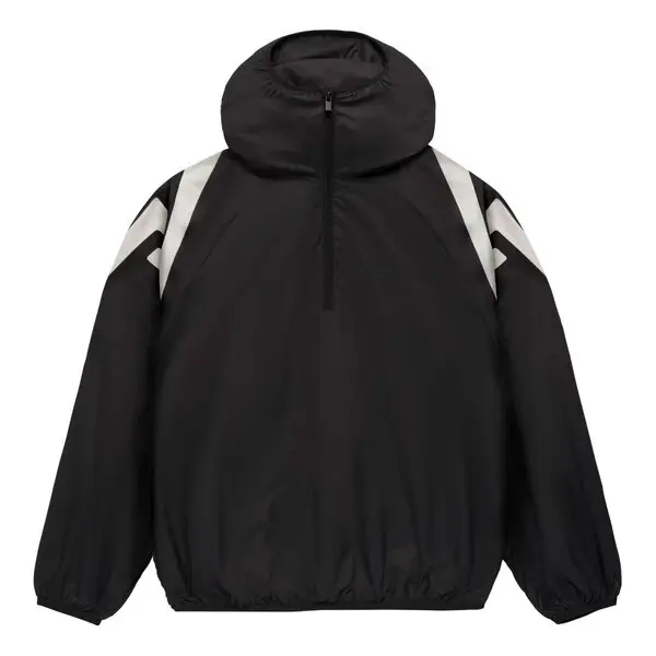 Adidas Fear Of God Athletics Adi Nation Jacket Asia Sizing 'black Beige - Black/beige