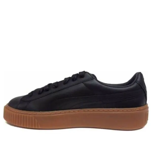 PUMA Basket Platform Core Gum Sneakers - Black