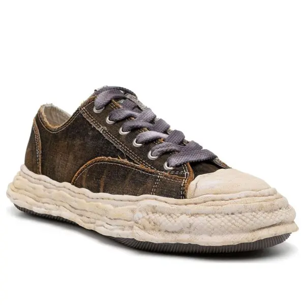 Mihara Yasuhiro Peterson Washed Denim Sneakers