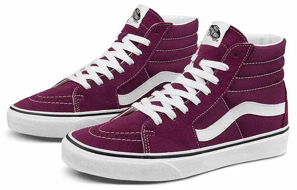 VANS Sk8-hi Lace Up Skate Shoes - Purple