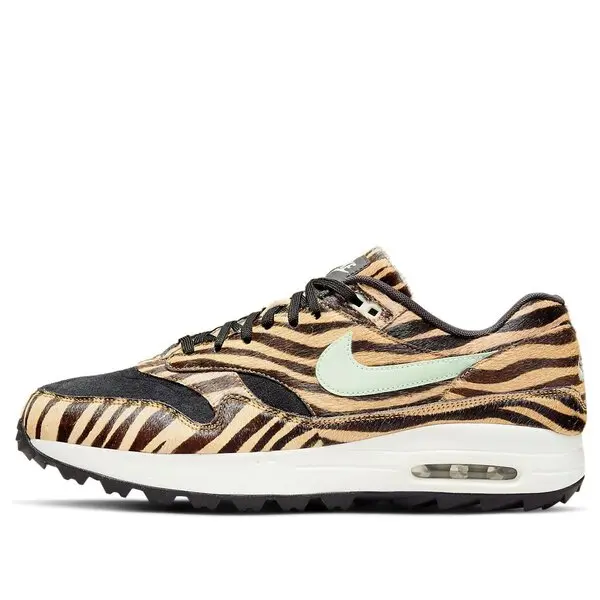 Nike Max 1 Golf "tiger Stripes" Sneakers - Black/white/yellow