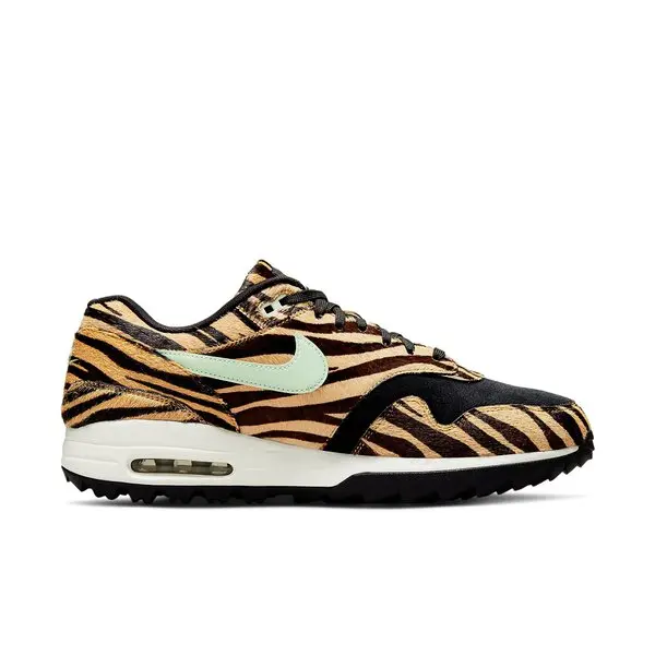 Nike Max 1 Golf "tiger Stripes" Sneakers - Black/white/yellow