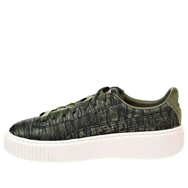 PUMA Basket Platform Vr Sneakers - Green/white