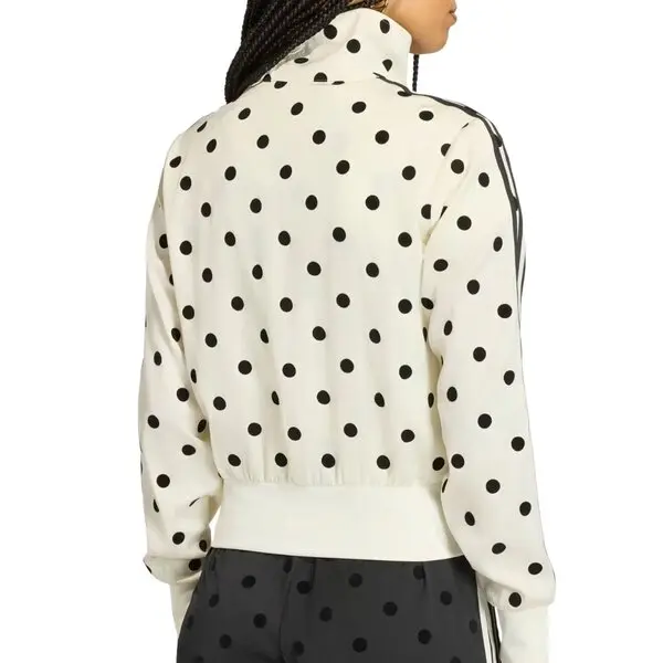 Adidas Satin Polka Dots Track Jacket - Off White