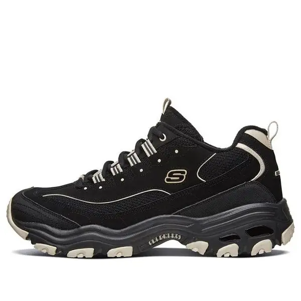 Sketchers D'lites 1.0 Low Top Sneakers - Black