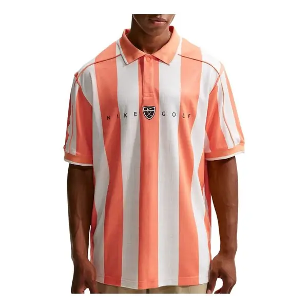 Nike Fairway Fresh Dri-fit Loose Short-sleeve Golf Polo - Orange Frost